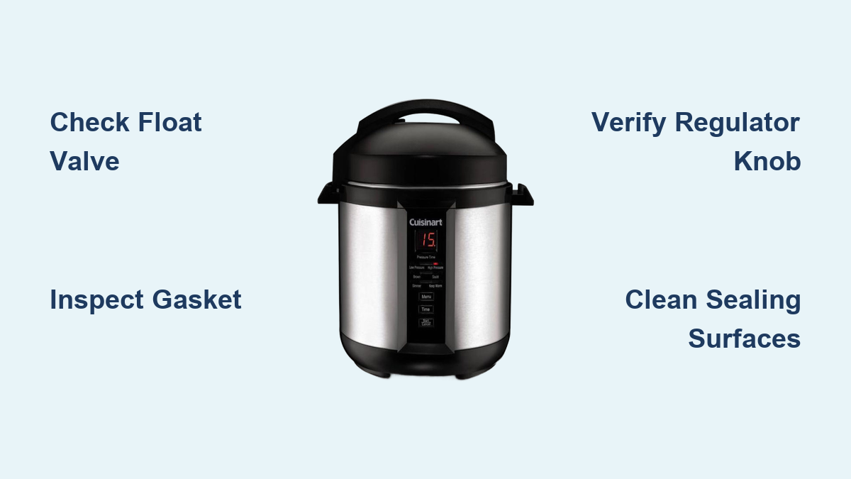 How to Fix Cuisinart Pressure Cooker Not Pressurizing