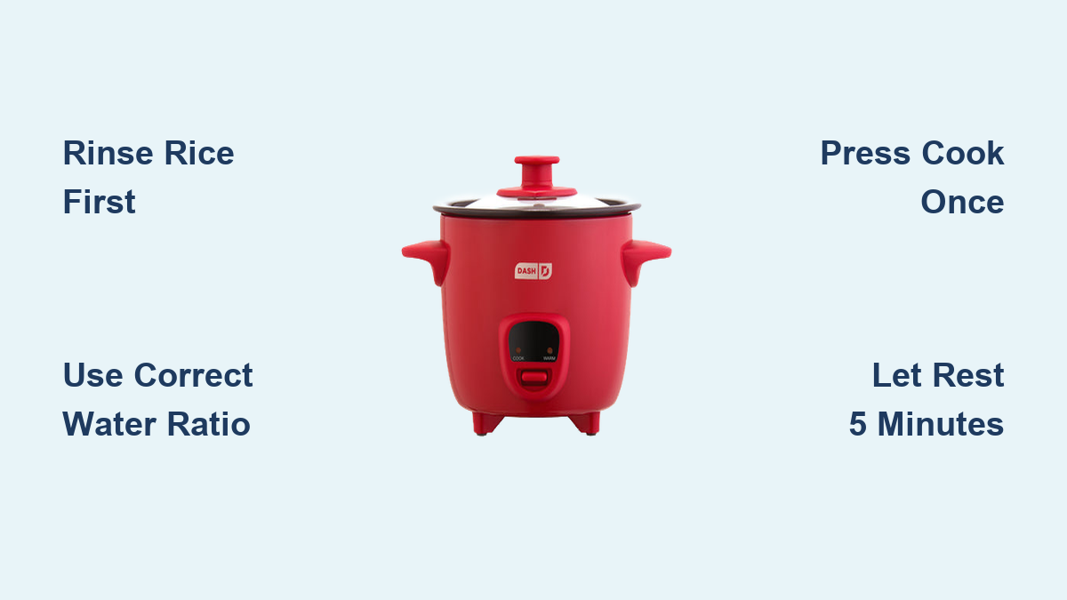How to Use Dash Rice Cooker: Quick Guide
