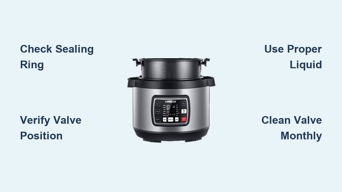 GoWise Pressure Cooker Troubleshooting Guide