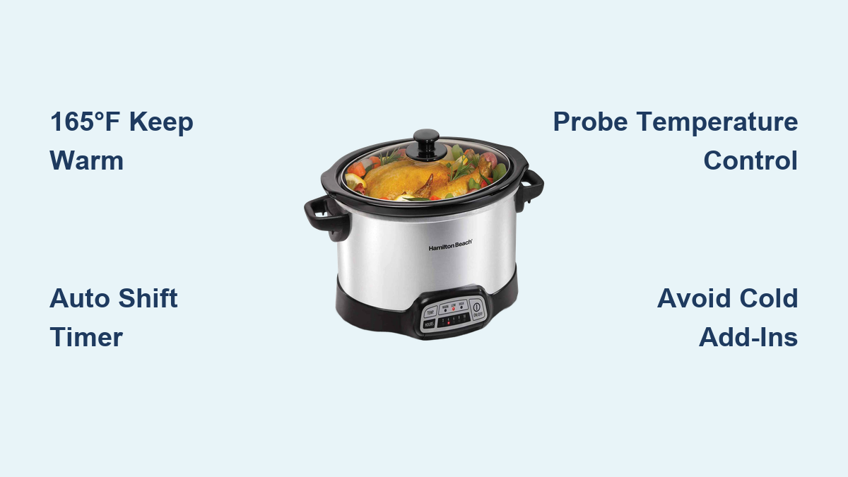 Hamilton Beach Slow Cooker Keep Warm Temp Explained